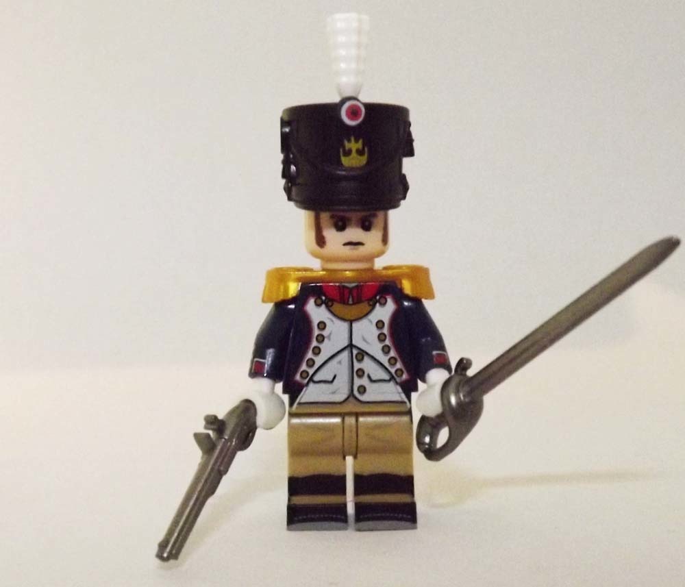 French Infantry Officer Napoleonic War Waterloo Soldier Custom ...