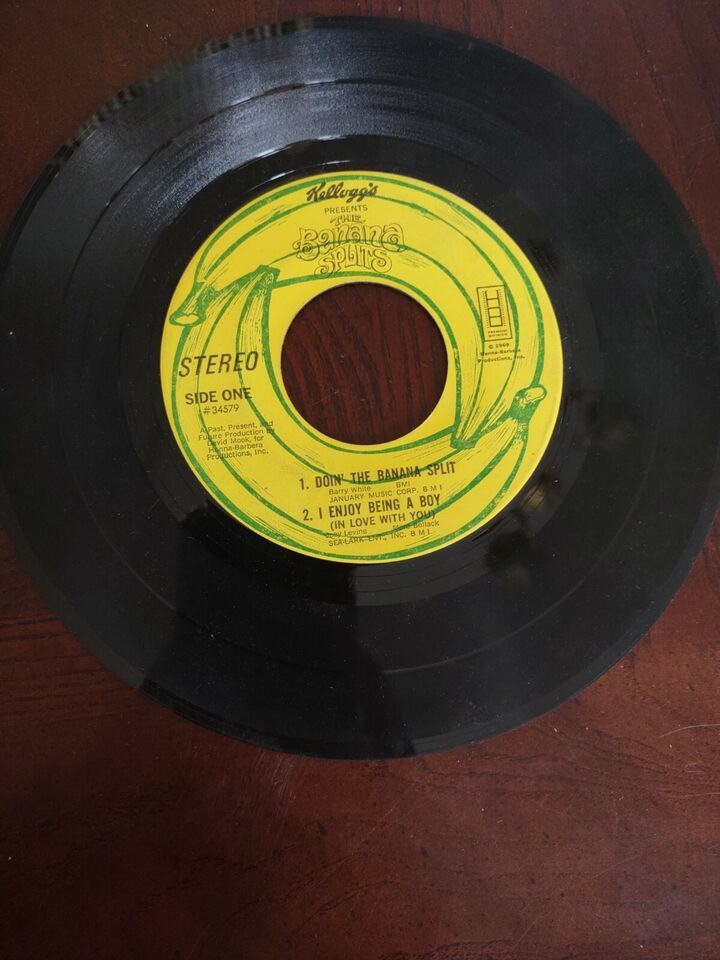 Kellogg's The Banana Splits Doin The Banana Split 45 Album Rare Vintage ...