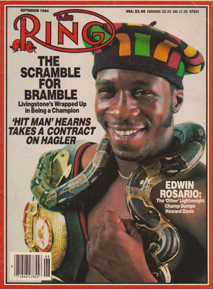 LIVINGSTONE BRAMBLE 8X10 PHOTO BOXING THE RING PICTURE - Boxing