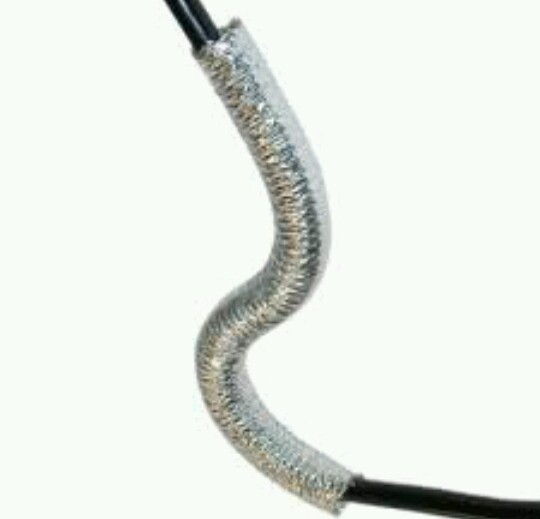 Reflective Electric Wire Heat Shield Sleeve 10mm Insulated 4' Fiberglass
