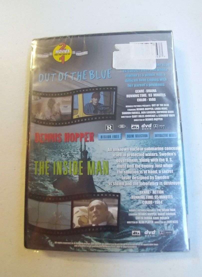 2movie color DVD Dennis HOPPER Raymond BURR Hardy KRUGER Linda MANZ ...