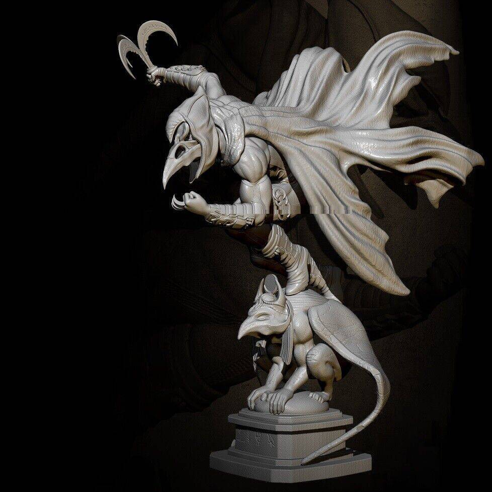 110mm Resin Model Kit Warrior Raven Knight Fantasy Unpainted - Figures