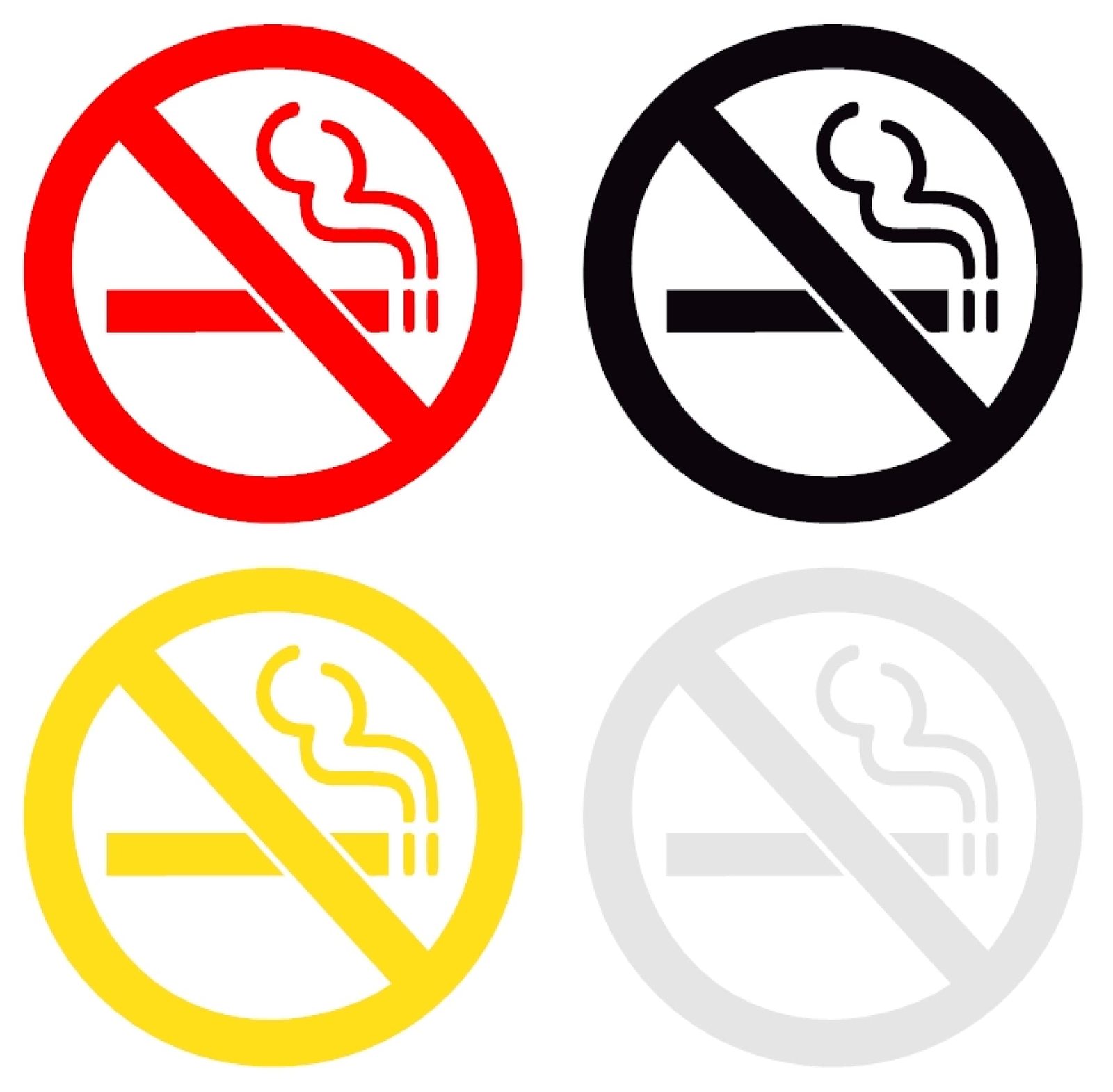 No Smoking Sign Vinyl Decal Sticker construction lab Refrigerator heavy ...