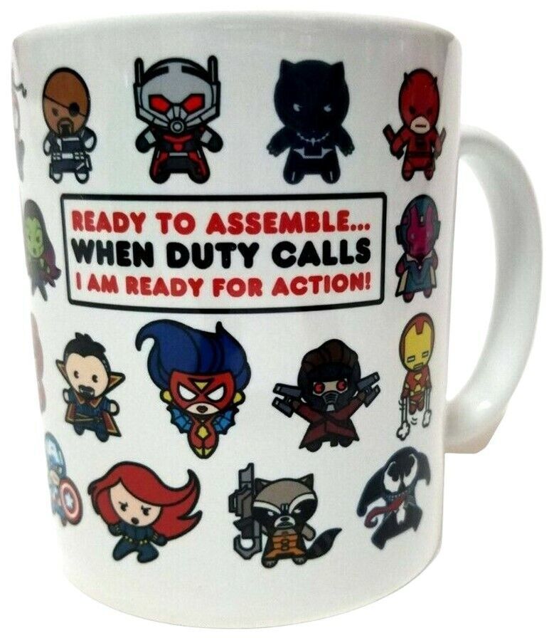 Moonpig Marvel Avengers Assemble Superheroes 12oz Orca Coatings Ceramic ...