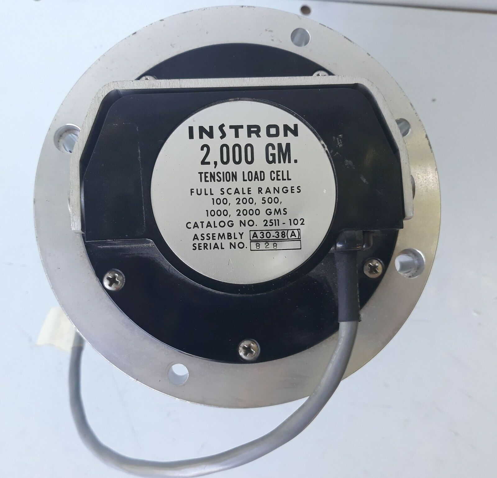 Instron 2511-102, A30-38(A), 2,000 GM. Tension Load Cell 15-Pin ...