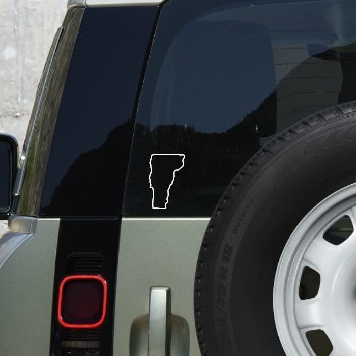 Vermont 4.5x3 State map Outline Vinyl Decal Sticker | Custom Truck ...