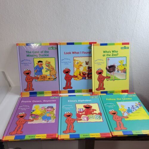 Set of 12 Vintage -ELMO Presents....The Sesame Street Library Hardcover ...