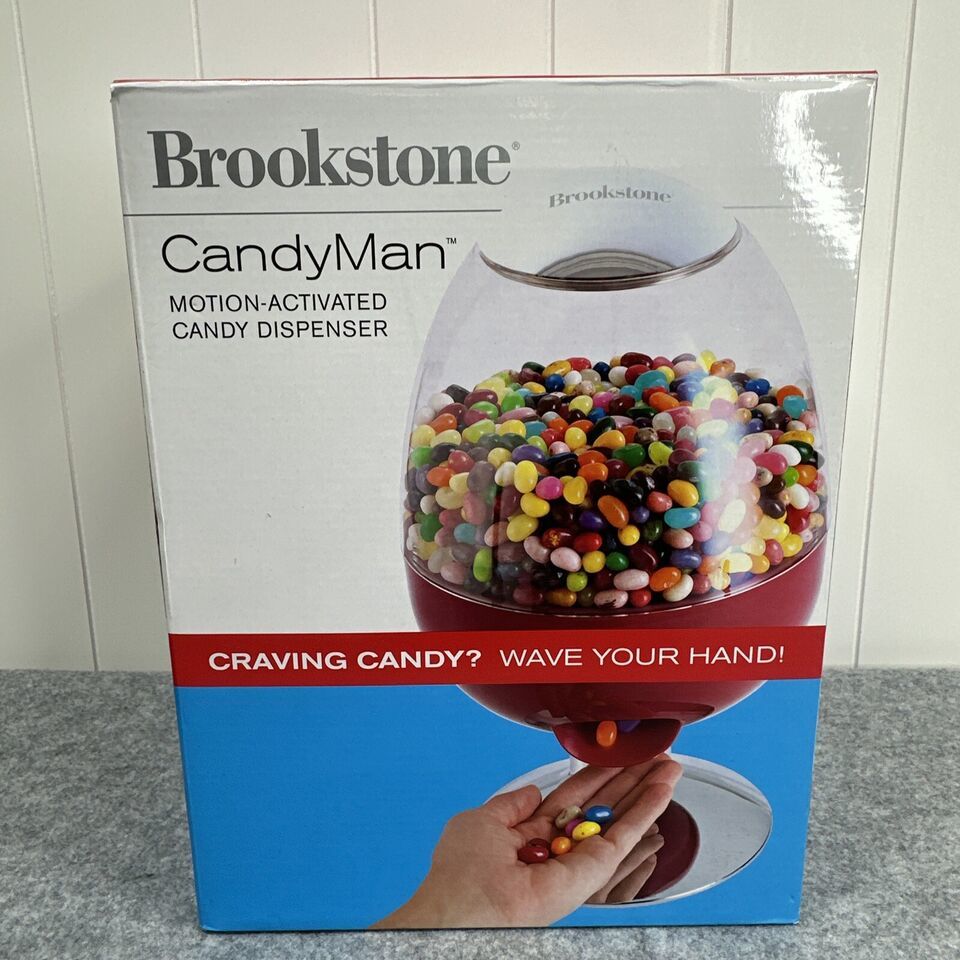 Brookstone Candyman Motion-Activated Touch Free Candy Nut Dispenser ...
