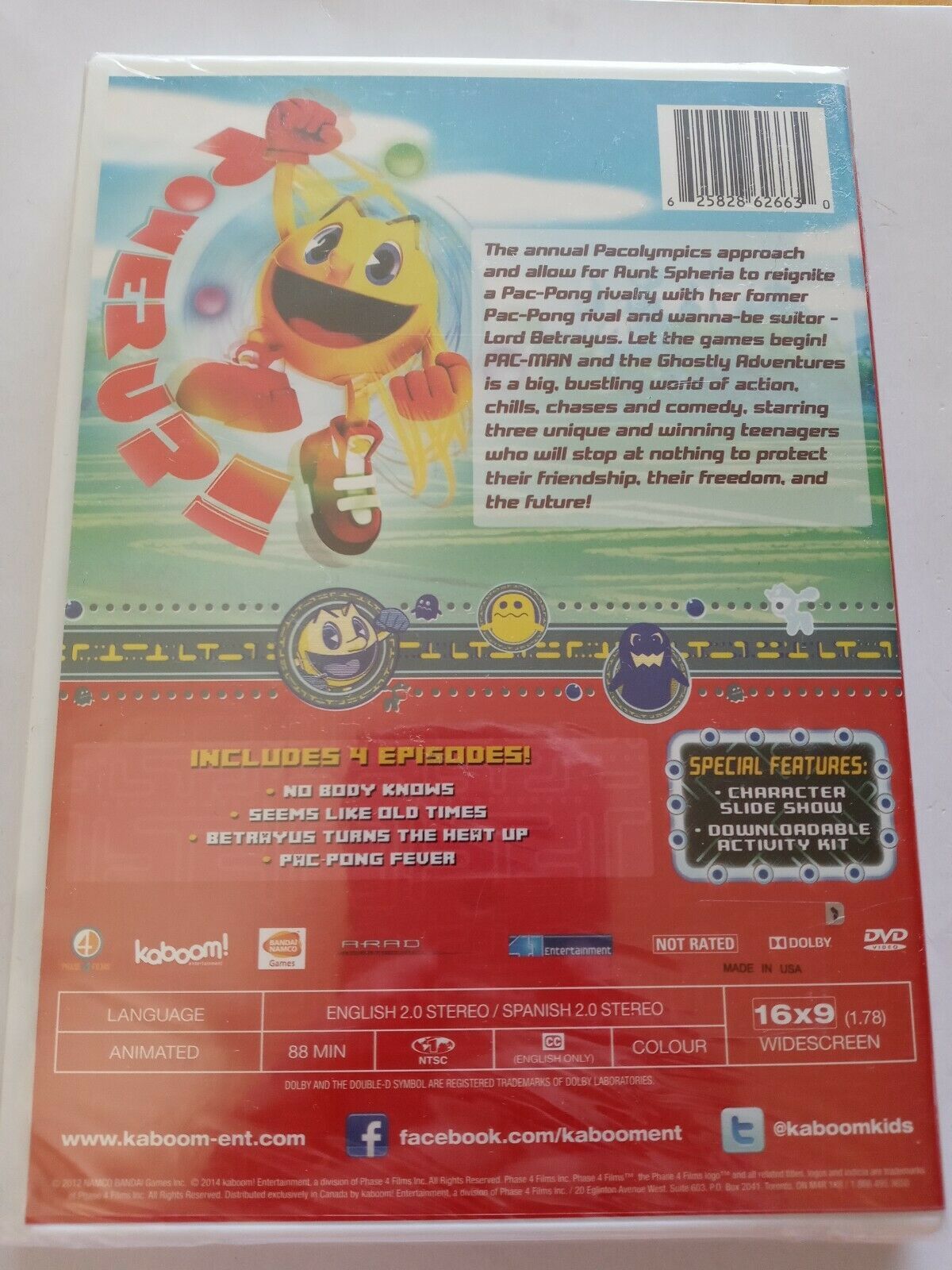 PAC-MAN AND THE GHOSTLY ADVENTURES LET THE GAMES BEGIN Animated DVD ...