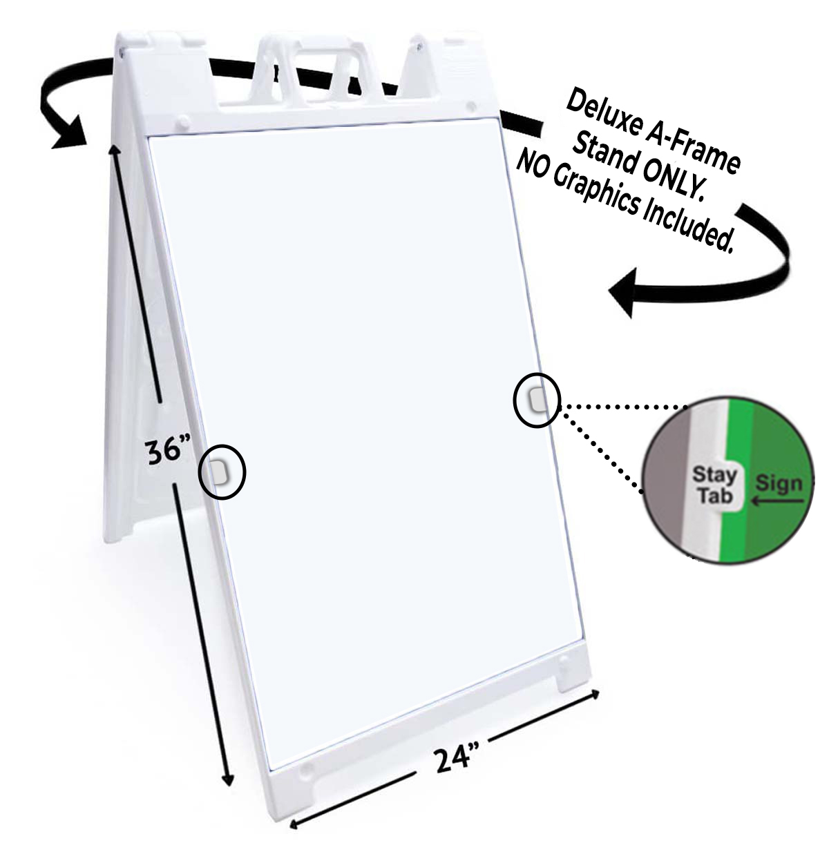 WE ACCEPT EBT Signicade 24x36 Aframe Sidewalk Decal Sign Banner ...