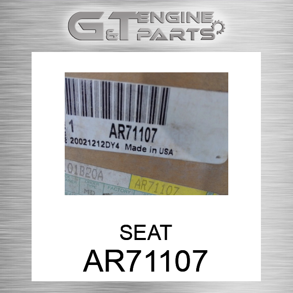 AR71107 SEAT fits JOHN DEERE (New OEM) - Other Heavy Equipment Parts ...