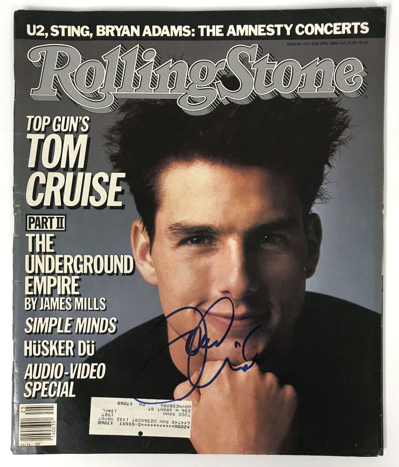 Tom Cruise Signed Autographed Complete "Rolling Stone" Magazine #2 ...