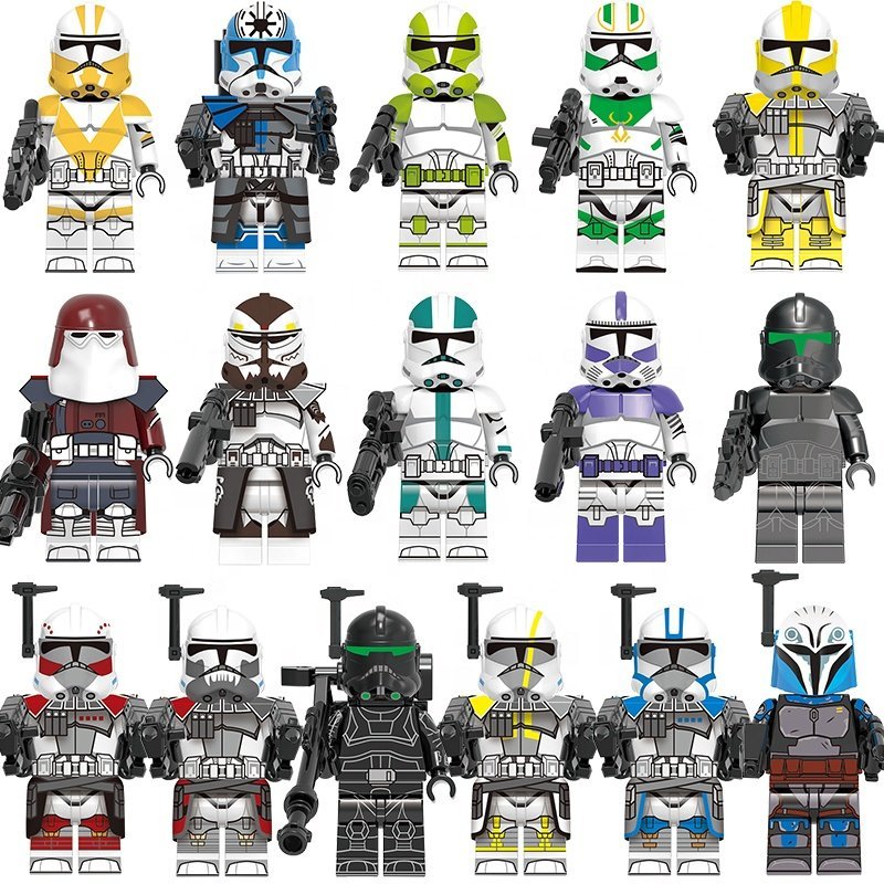 Star Wars The Bad Batch ARC Troopers Captain Grey Howzer Jesse 16pcs Minifigures - Building Toy ...