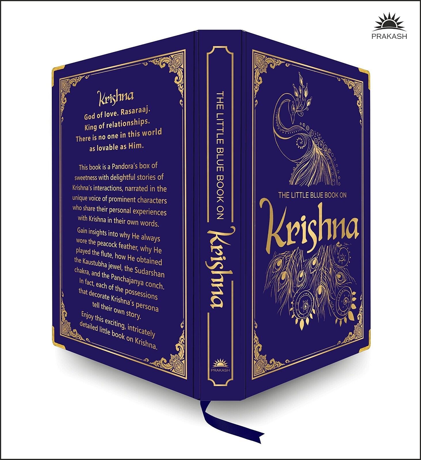 The Little Blue Book on Krishna(Deluxe Silk Hardbound) Shubha Vilas ...