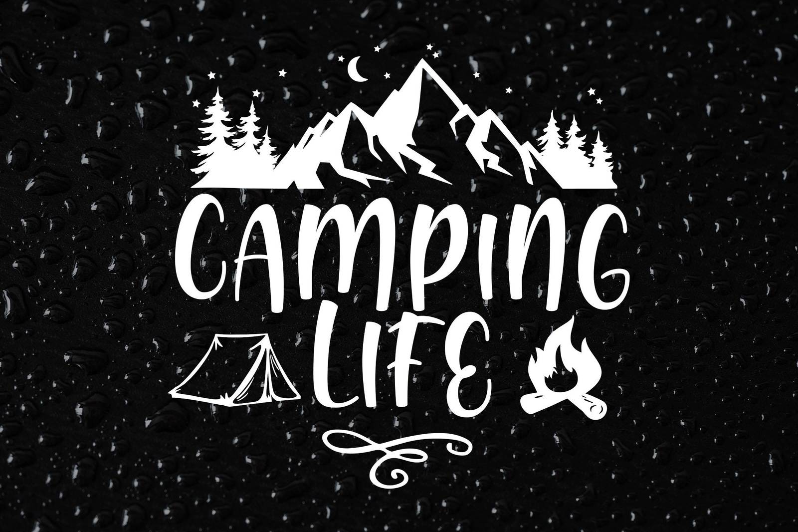 Camping Life decal, Camper Van Sticker, Car Caravan Vinyl Decal, Mount ...
