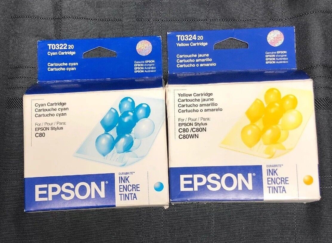Epson Stylus Ink C80 Set 2 Cyan and Yellow and 32 similar items