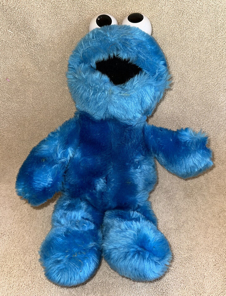 Vintage Applause 1992 Jim Henson Blue Plush Cookie Monster 13” Sesame ...
