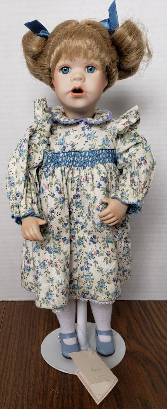 Polly’s Tea Party Blonde Haired Annie By Susan Krey 14 Inch Porcelain ...