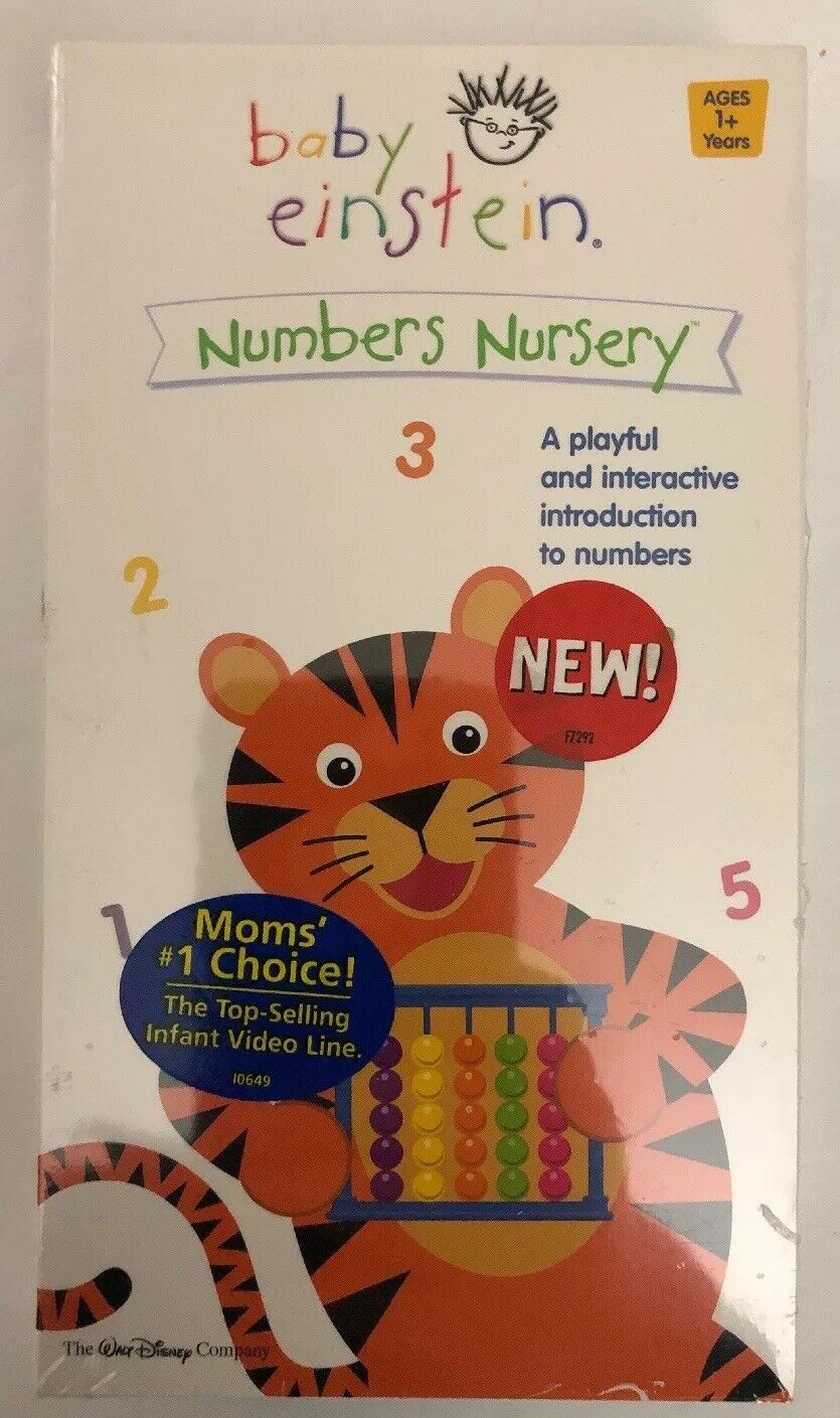 Baby Einstein: Numbers Nursery VHS-RARE VINTAGE COLLECTIBLE-SHIP N 24H ...