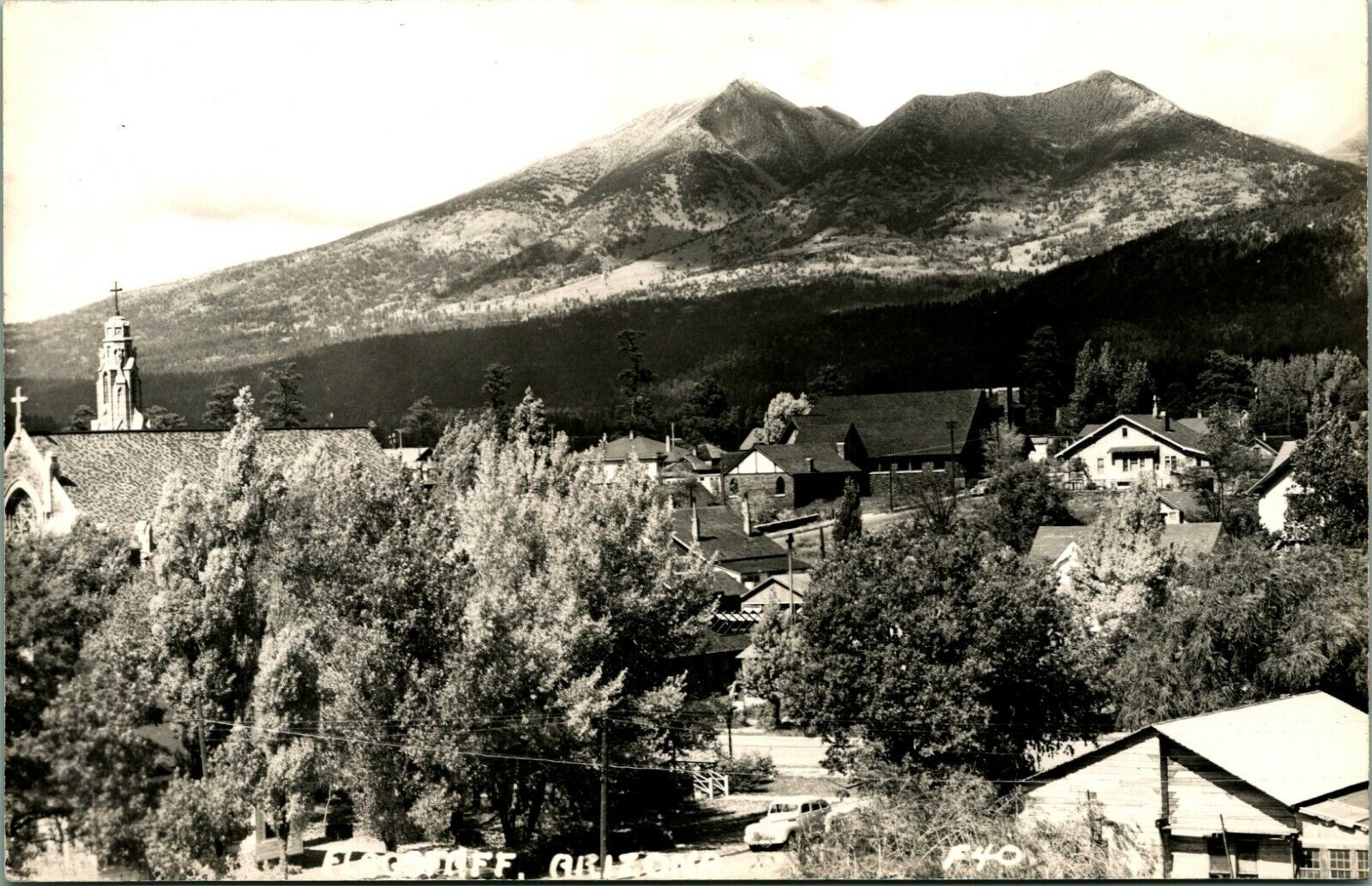 RPPC Birds Eye View San Francisco Peaks Flagstaff Arizona AZ UNP ...