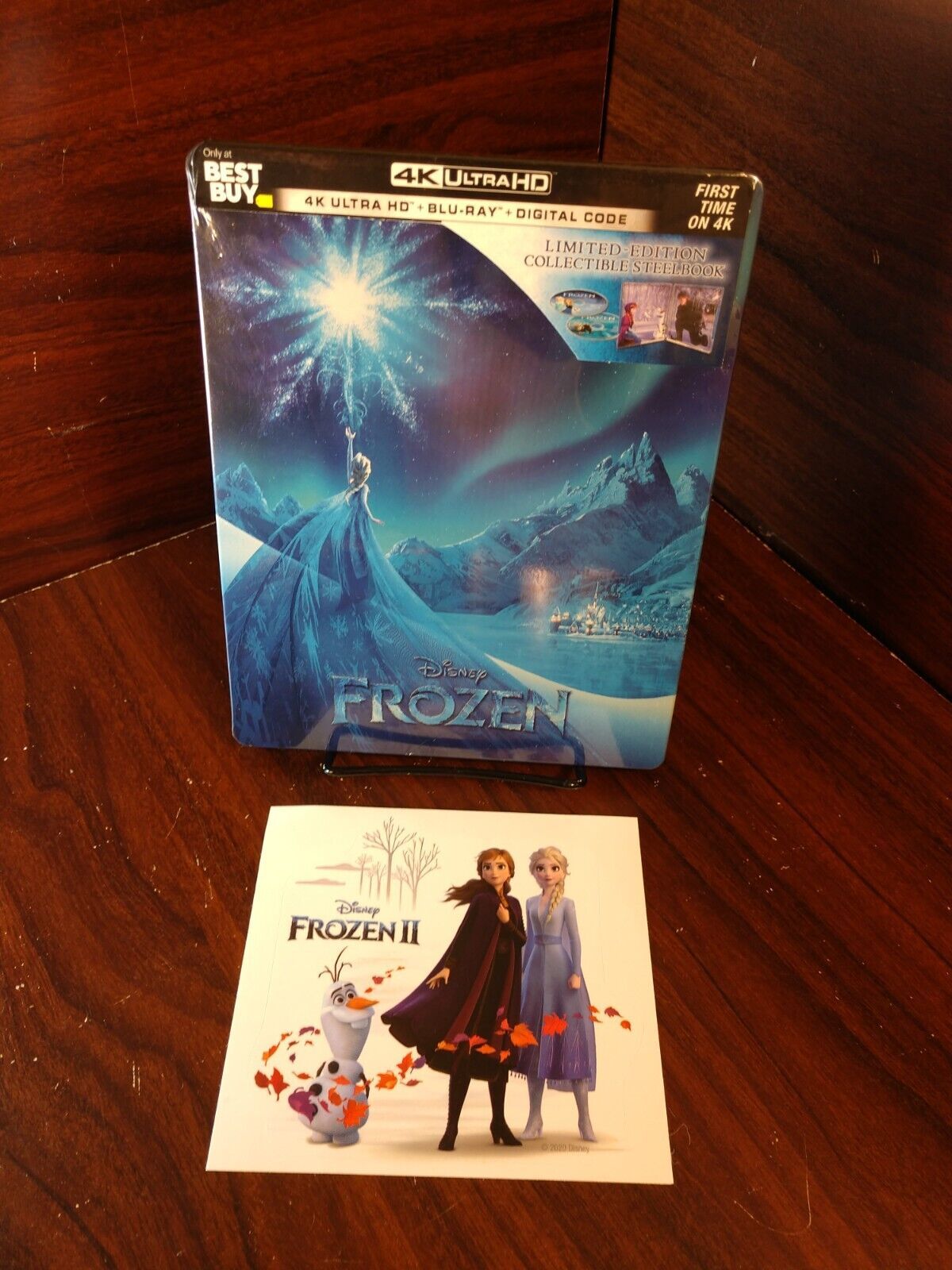 Frozen Steelbook (4K+Blu-ray)+Collector Sticker-NEW-Free Box Shipping ...