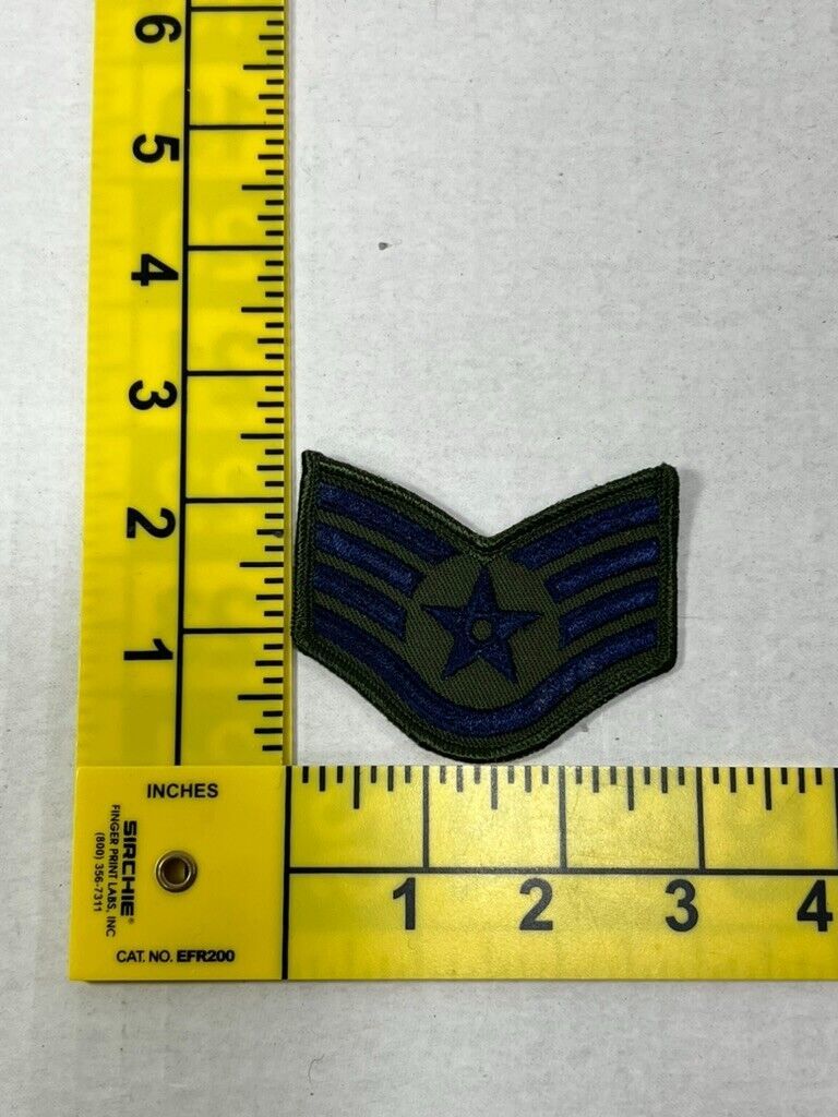 USAF Air Force Enlisted Rank Insignia Staff Sergeant Subdued Patch Single E-5 - Patches