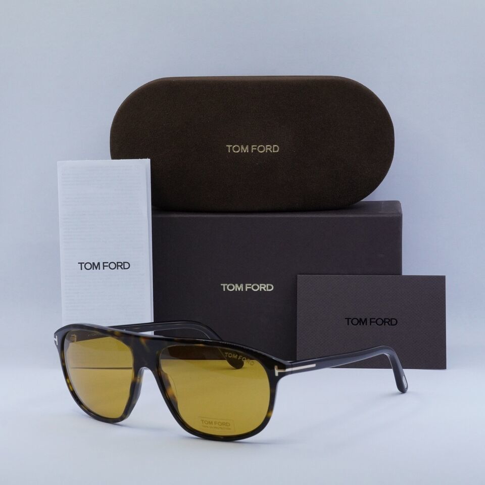 TOM FORD FT1027 52E Havana/Brown 60-14-140 Sunglasses New Authentic ...