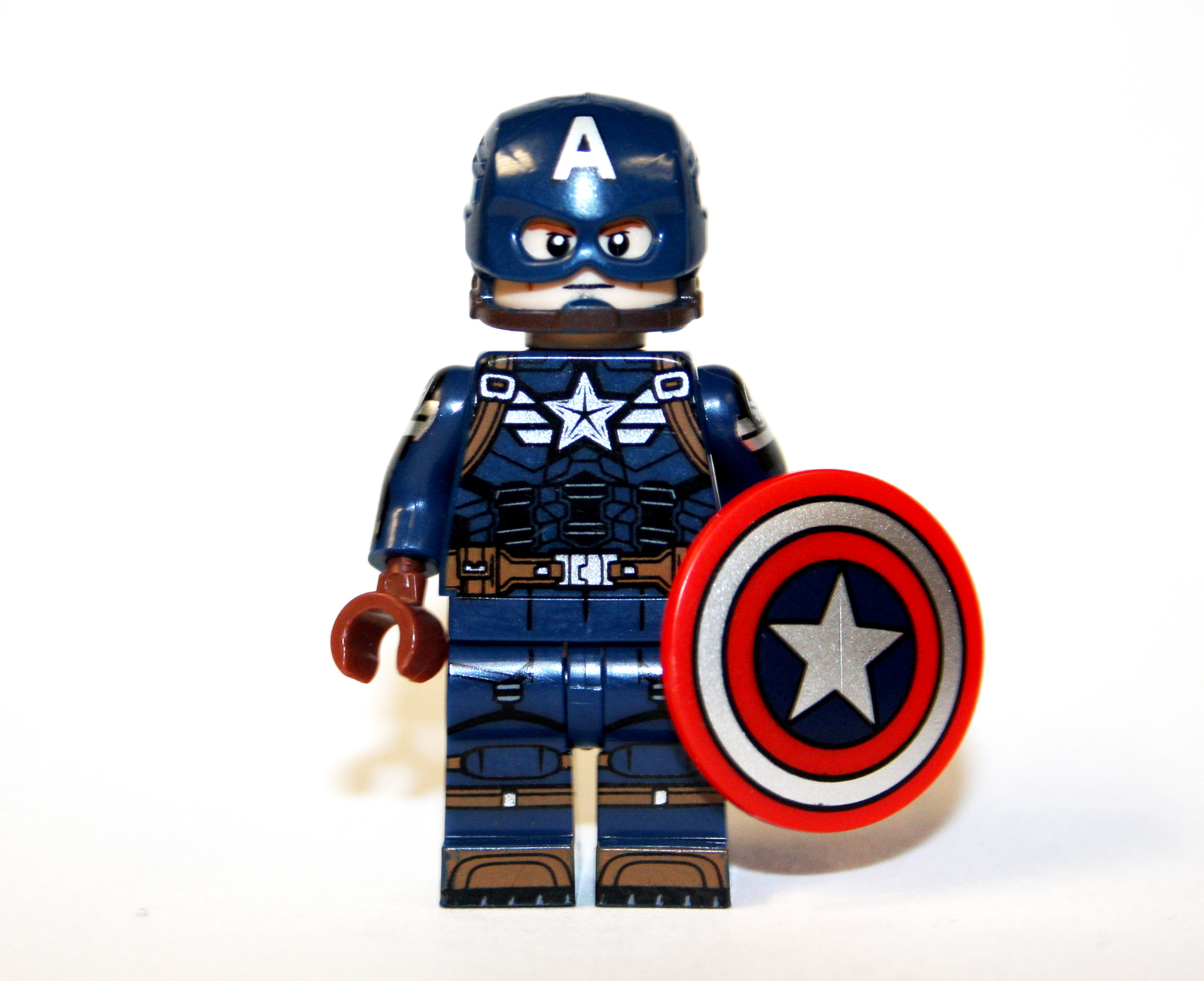 Minifigures Blocks Captain America Marvel Mcu Blue - LEGO (R) Minifigures
