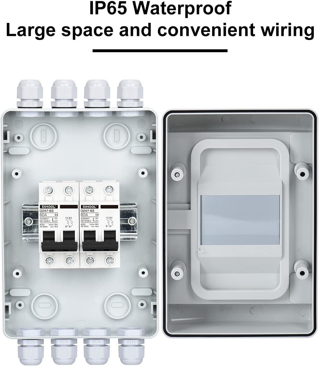 Dihool Dc Circuit Breaker Box Cover With and similar items