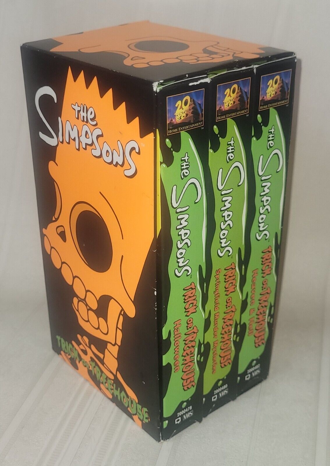 The Simpsons Trick Or Treehouse VHS Boxed Set RARE 3 VHS - VHS Tapes