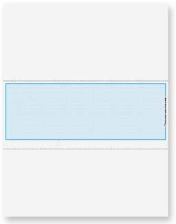 EGP Blank Blue Check Stock - Middle Check, 500 Checks - Laminating Machines