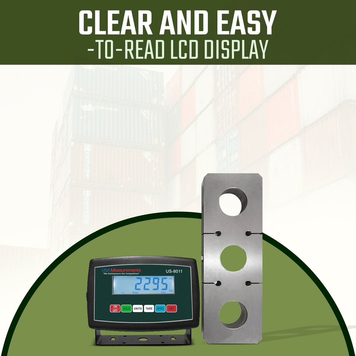US-TSW100K wireless Industrial Tension Scale 100,000 lb x 50 lb With ...