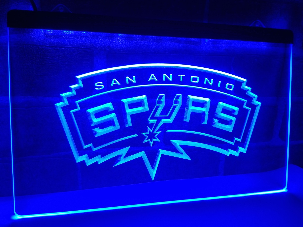 San Antonio Spurs Illuminated Led Neon Sign Home Decor, Room, Lights ...