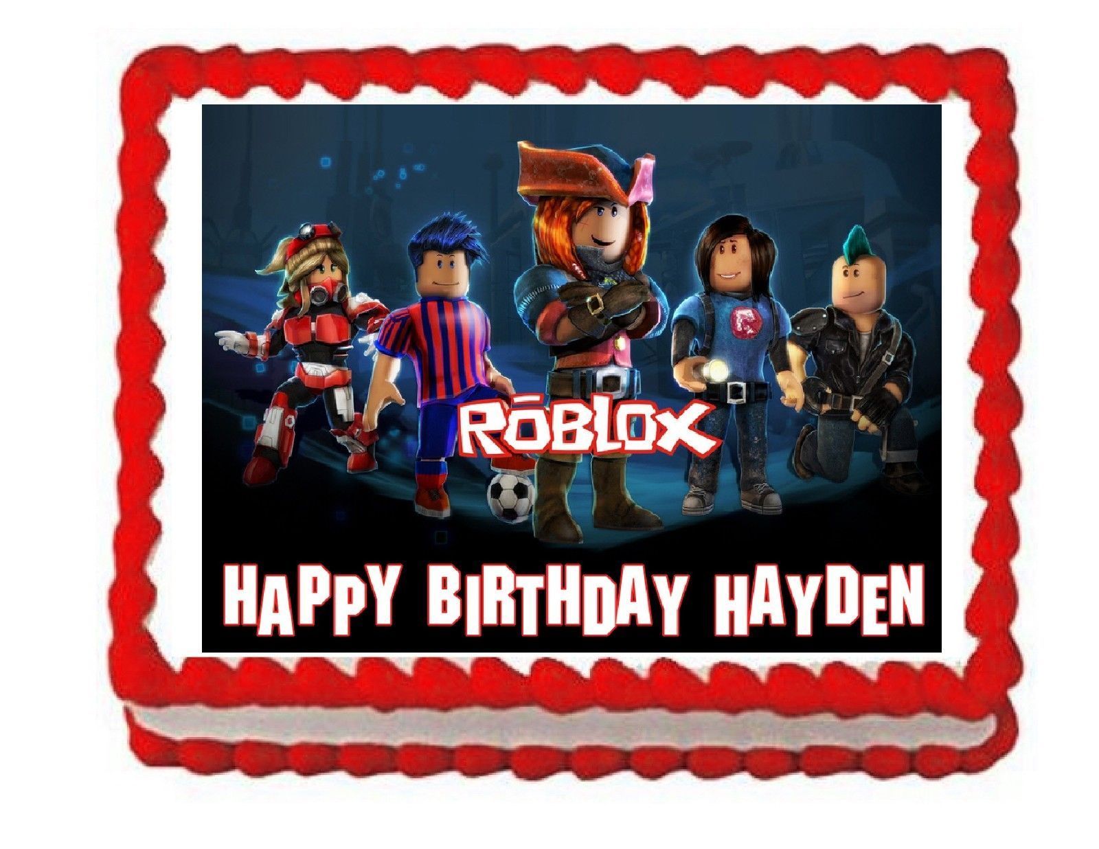 Roblox Gaming Edible Cake Image Cake Topper and 50 similar items
