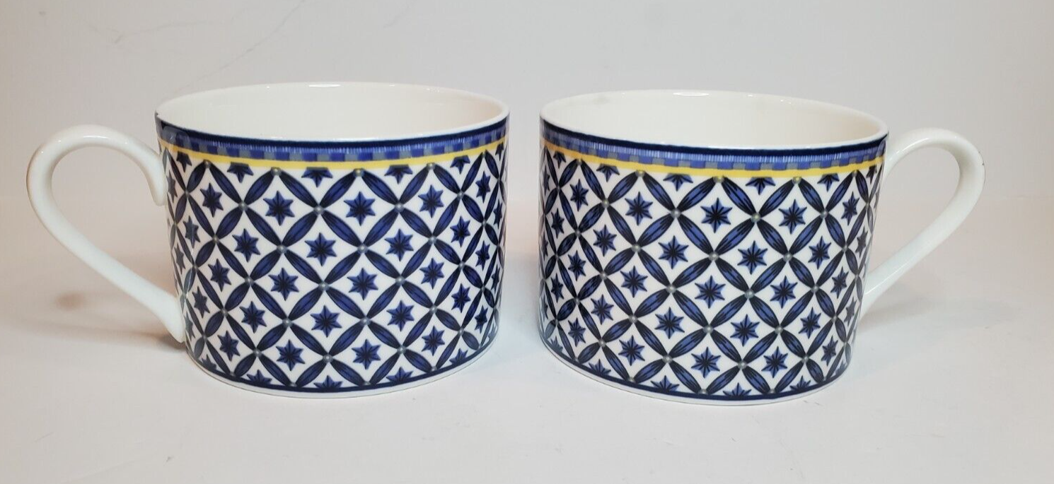 Victoria & Beale Flat Cup Mug Fine Porcelain Williamsburg 9026 Blue ...