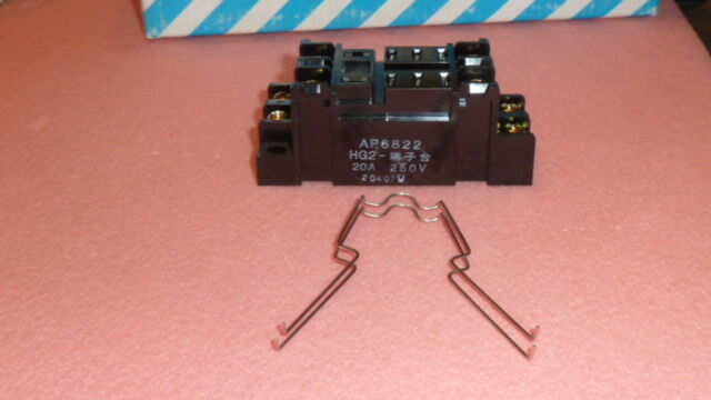 NEW 1pc NATIONAL AP6822 Terminal Block 8-PIN RELAY SOCKETS 20A 250V HG2 ...