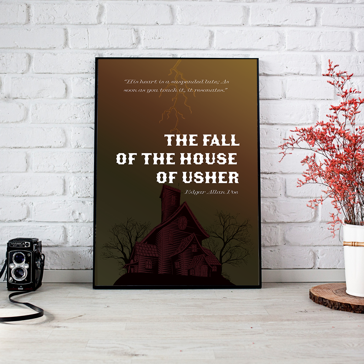The Fall of the House of Usher by Edgar Allan Poe Book Poster - Art Posters