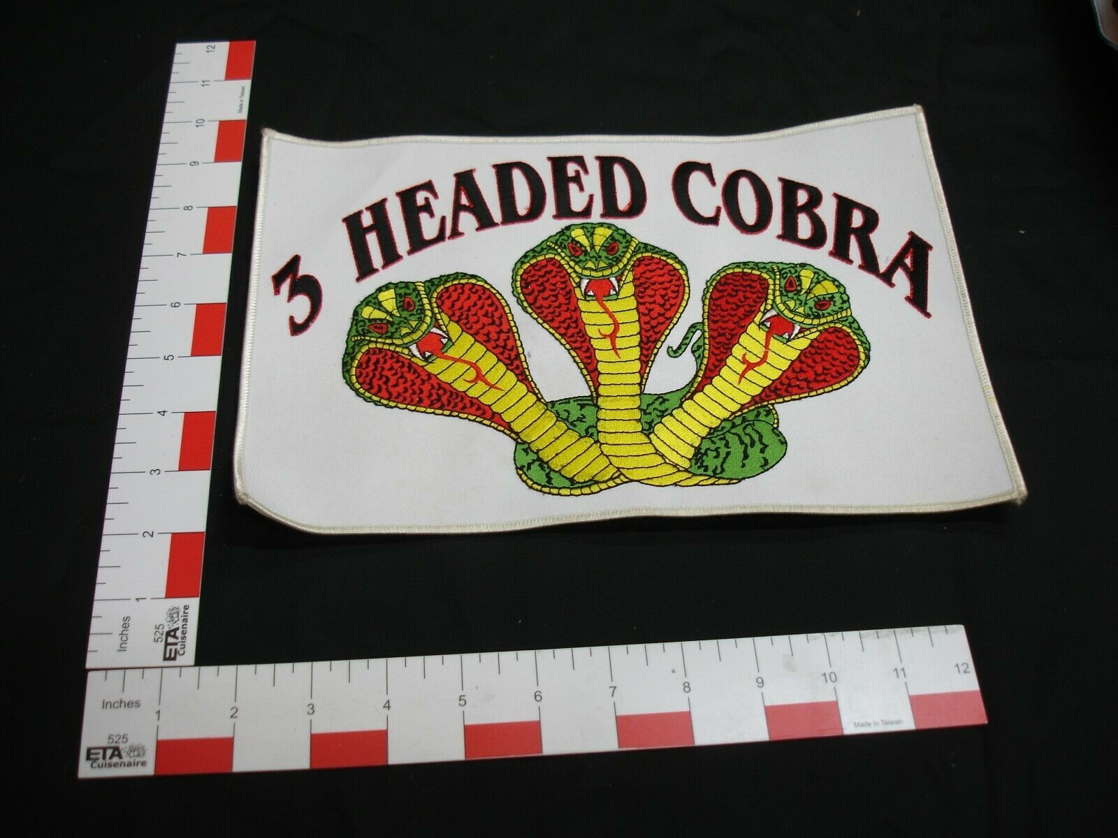 Cobra Very Large Patch with Three Cobras vintage advertising Patch - Other