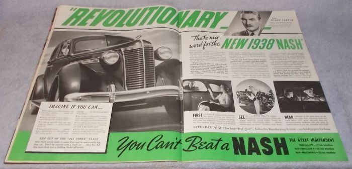 Colliers Weekly Magazine October 30 1937 Mussolini Buick Nash Jorj ...