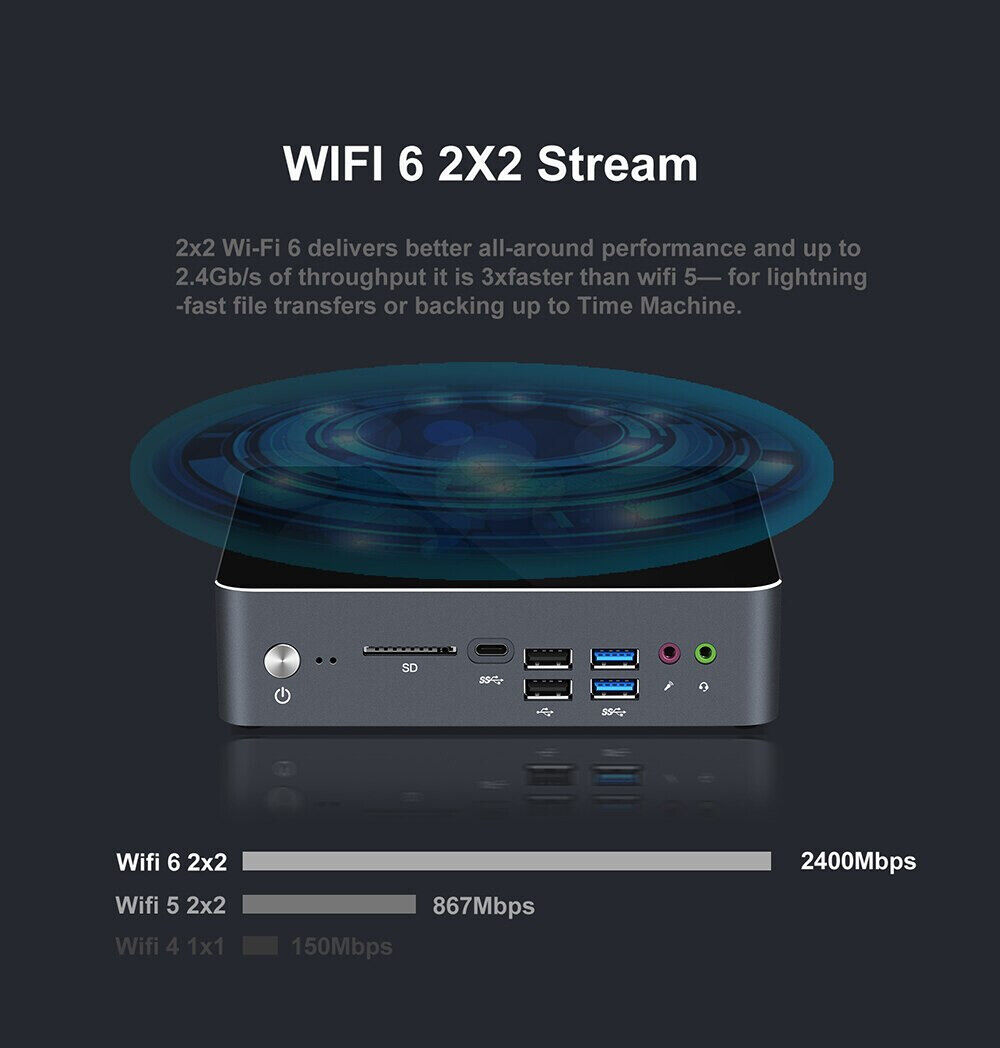 mini pc i7 10510U i5 10210U Nvme SSD Windows 10 gaming desktop computer ...