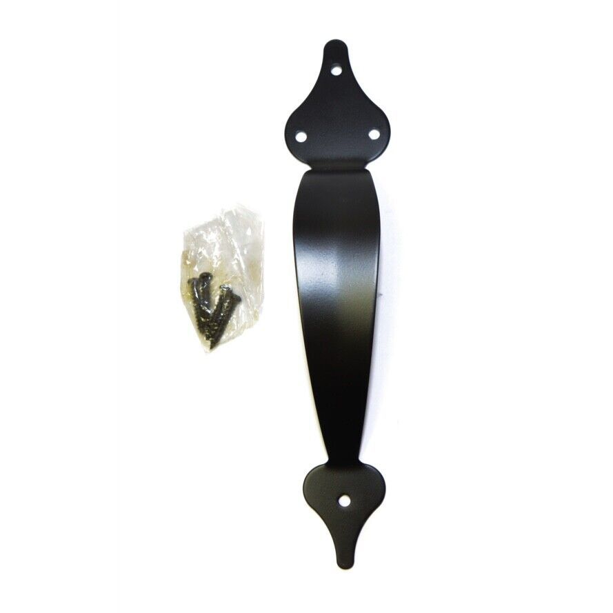 Sliding Barn Door Pull Handle Set Metal Pull Gate Black Rustic Look New ...