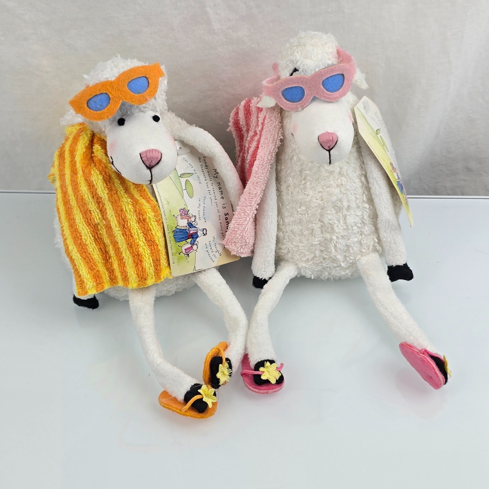Dayspring Sheep Plush Stuffed Animal Beach Summer Vtg 2005 Really ...