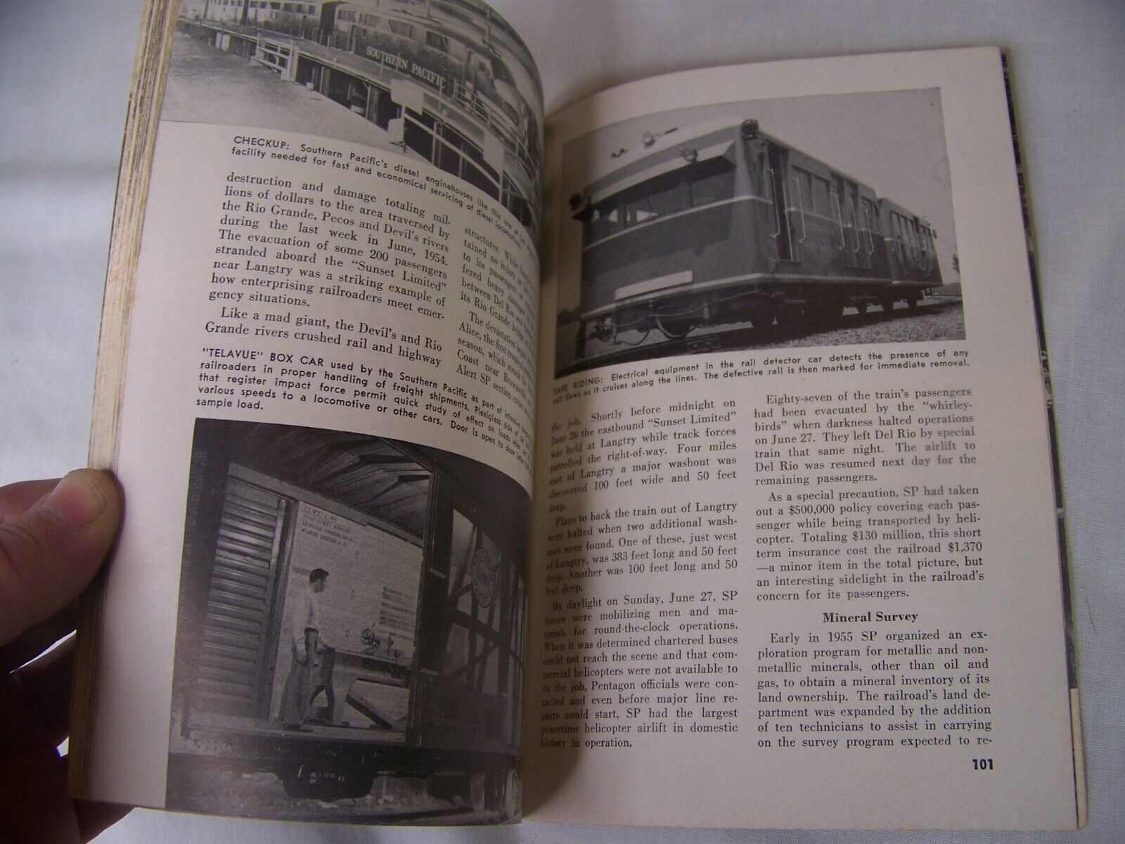 1955 VINTAGE SOUTHERN PACIFIC'S FIRST CENTURY RAILROAD TRAIN HISTORY ...