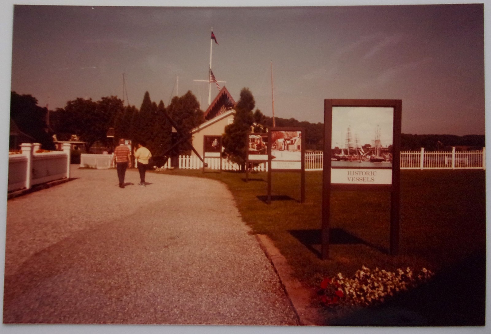 Vintage Historic Vessels Sign Mystic Seaport Museum Connecticut 1984 ...