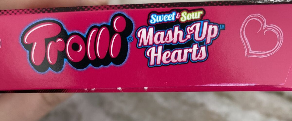 Trolli Sweet & Sour Mash Up Hearts Gummi Candy 1ea 3oz Box-New-SHIPS N ...