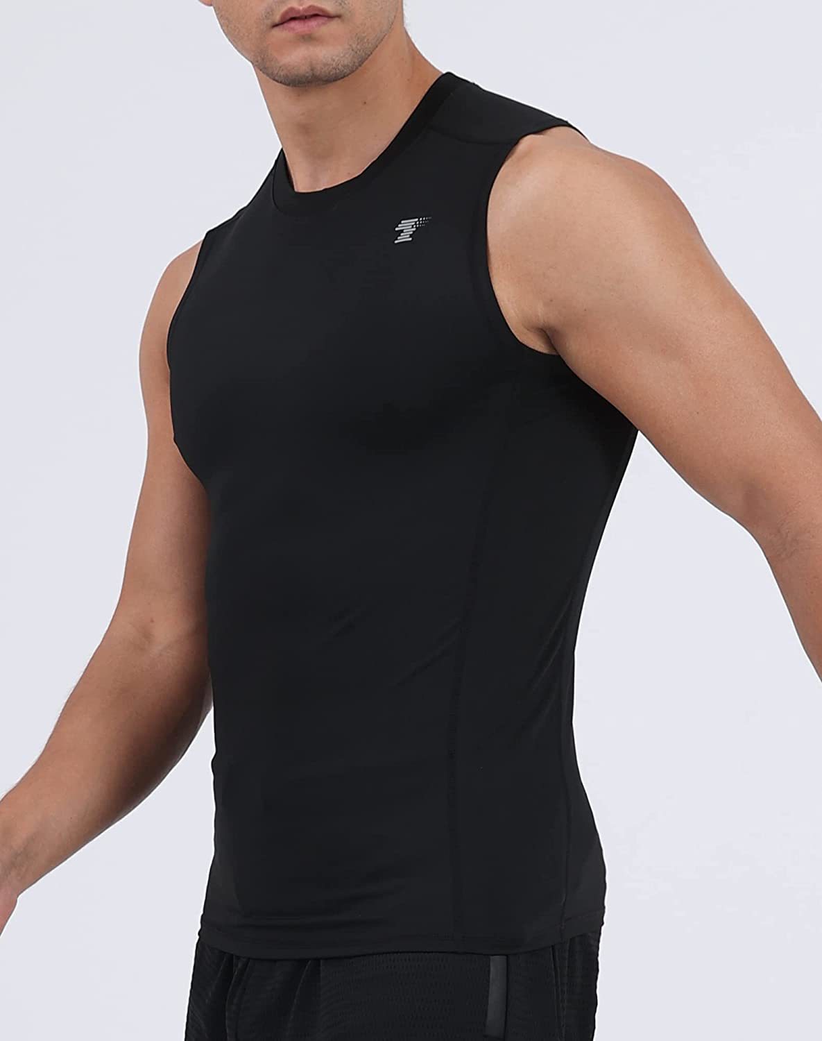 Men'S Athletic Compression Shirts, Sleeveless Workout Tank Top ...
