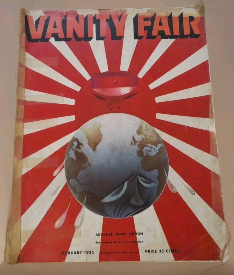 1935 VANITY FAIR POLITICAL JAPAN RISING SUN MILITARY EMPIRE PRE WAR ...
