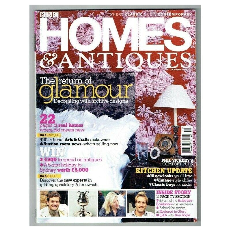 Homes & Antiques Magazine October 2005 mbox384 Return Of Glamour ...