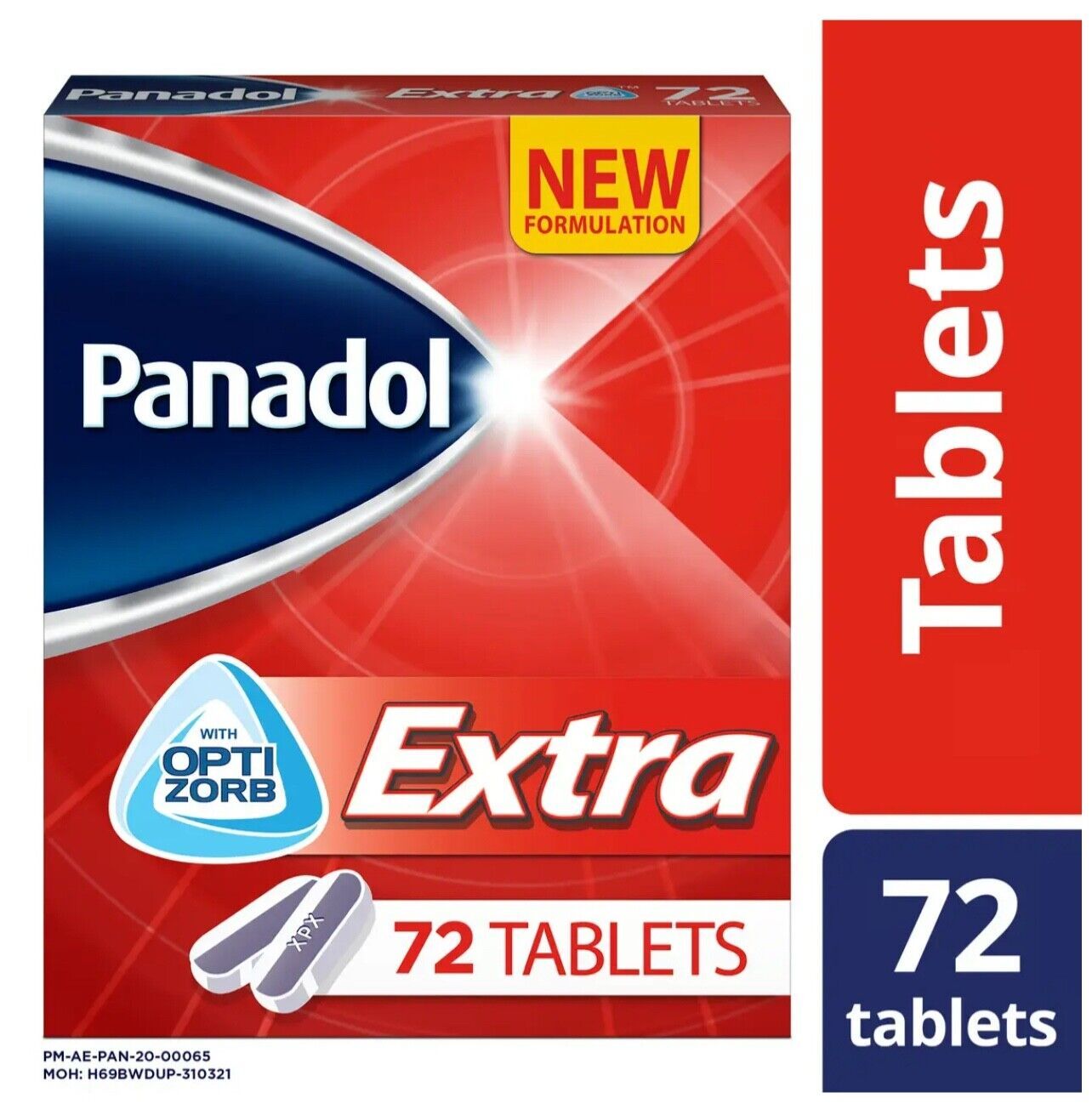 Panadol Extra with Optizorb Formulation - 72 Tablets - Other