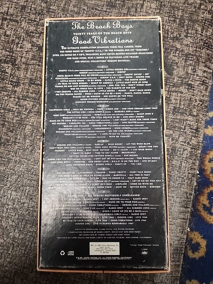 Beach Boys 5-CD Box Set Good Vibrations 1993 Complete - CDs